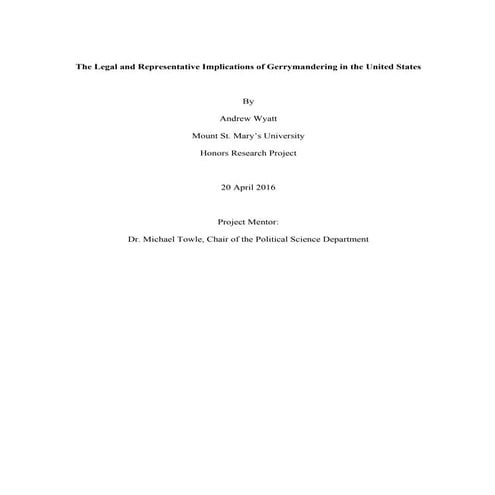 Honors Project Final Draft | PDF