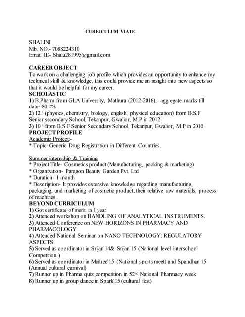 CV Biljana Ciric Eng | PDF