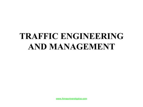Design principles of traffic signal | PPT