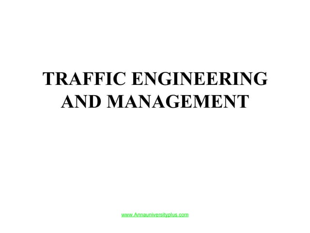 Level of Service(LOS) of a road with Calculation Method | PDF