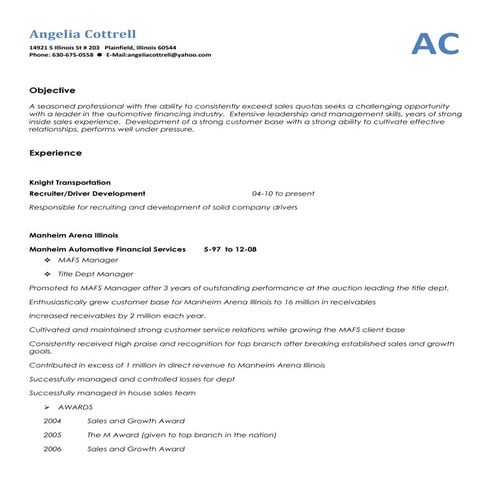 Angie's resume[1] | PDF