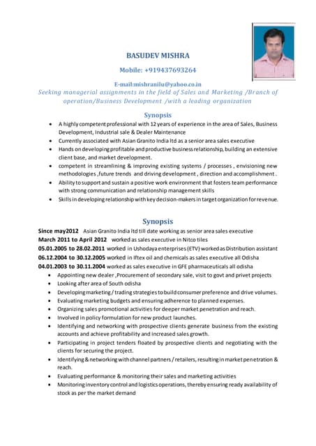 Basudev Mishra presentations