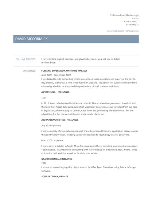 Boeing Resume | DOCX