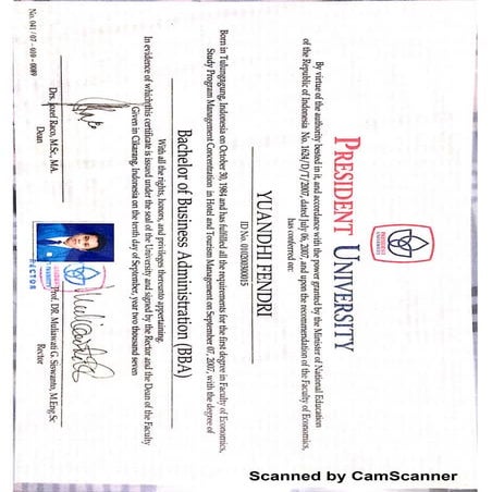 BBA Certificate | PDF