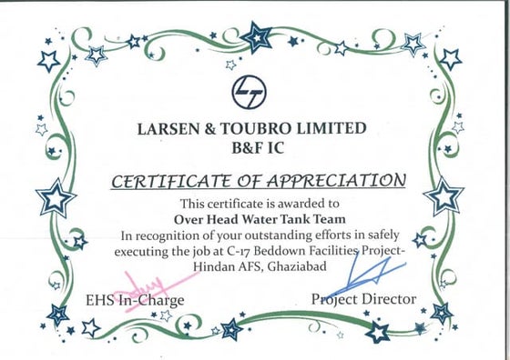 SK E&C-KCT JV Certificate of Completion | PDF