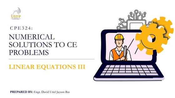 Crout s method for solving system of linear equations | PPT