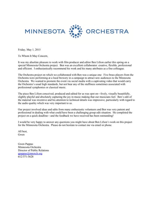 Ben Lifson presentations