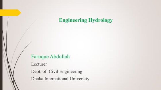 Hydrology ( computation of average rainfall ) | PPT | Weather | Science