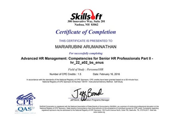 BPS certificate | PDF