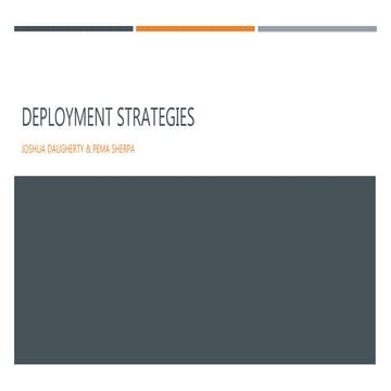 Deployment Strategies | PPT