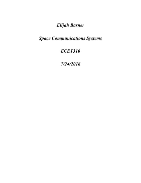 Space technology with important key points | PPT