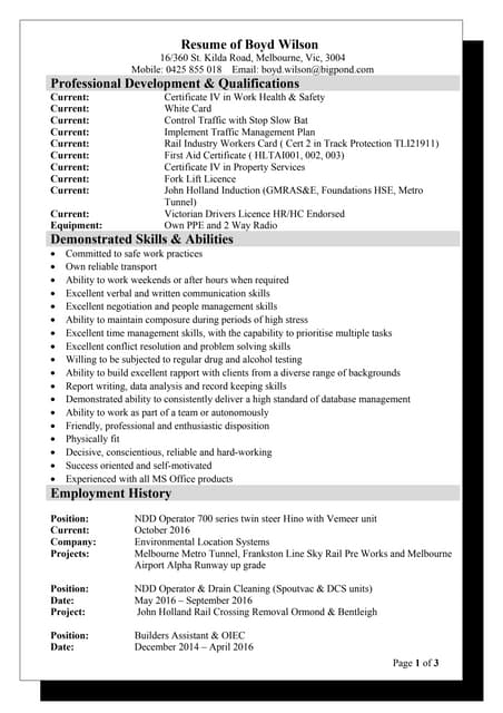 Victor Resume for PRHP | PDF