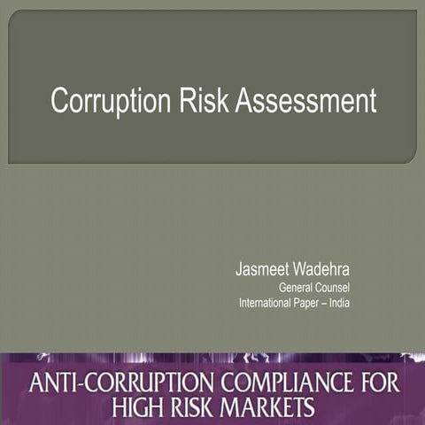 Corruption Risk Assessment | PDF