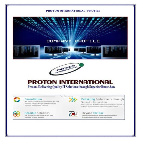 Company Profile Proton Intermational | PDF