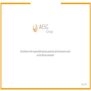 AESG_Group_presentation UK short version May 2016 | PDF