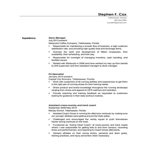 HEB Resume | DOCX