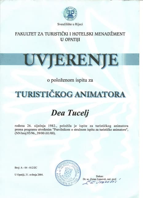 voditelj hotel.operacija | PDF