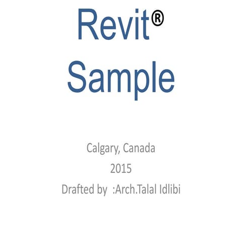 Revit ® Sample | PPT