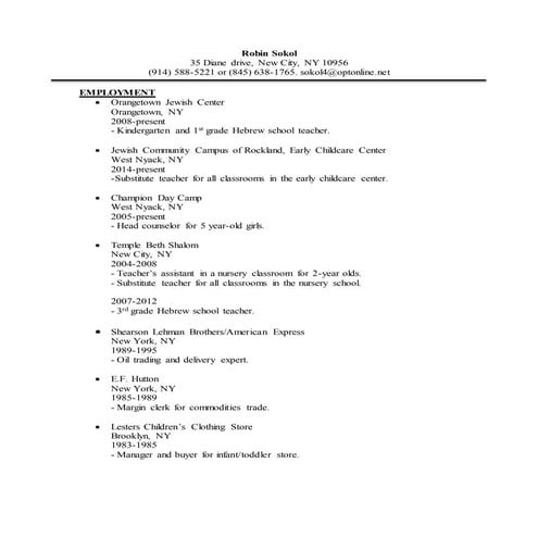 Robin Sokol Resume (1) | DOCX