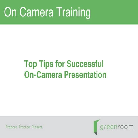 On Camera Training | PDF | Cameras and Camcorders | Consumer Electronics