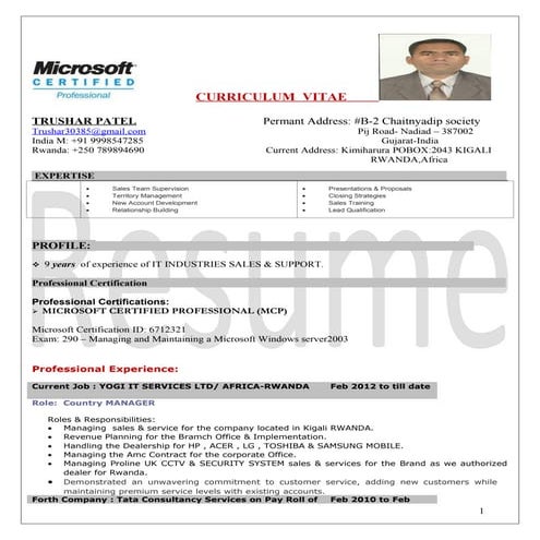 Umesh Resume