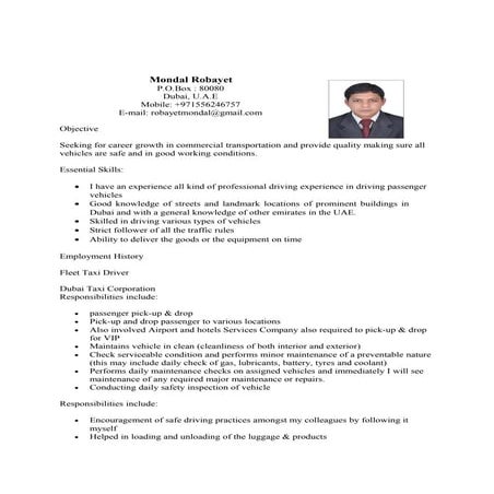 resume driver | DOC