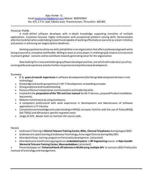 MANJULA RESUME | PDF