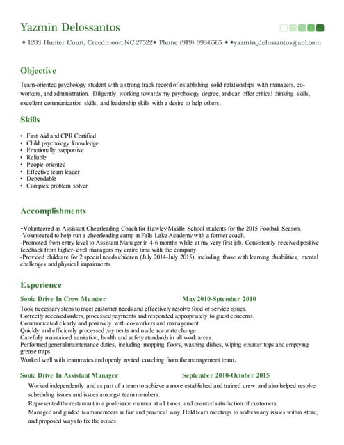 Tabitha Grasing Resume 2015 | PDF