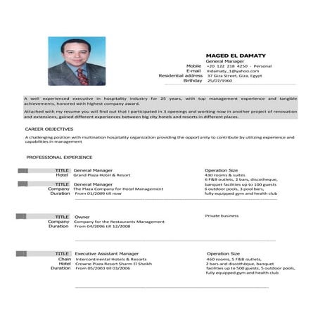 CV Maged El Damaty | PDF