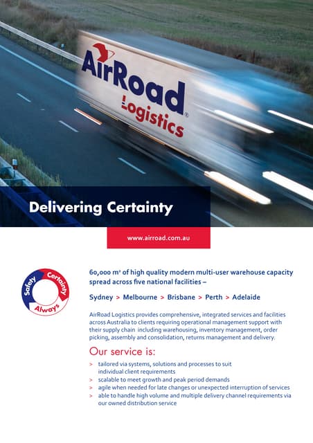 RHS Logistics - April 2015 RB Version | PDF