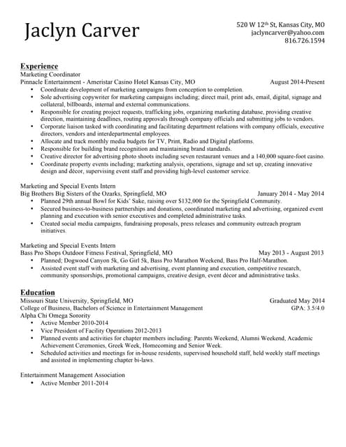 Emily Seltzer Resume | PDF | Marketing and Advertising | Business