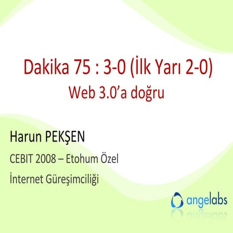 Cebit 2008 - Web 3.0'a doğru | PPT