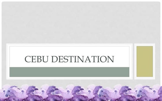 cebu destinations | PPTX