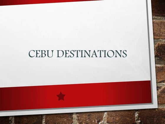 Cebu Destination | PPT