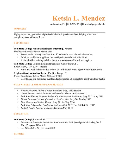 Georgia's Resume | PDF