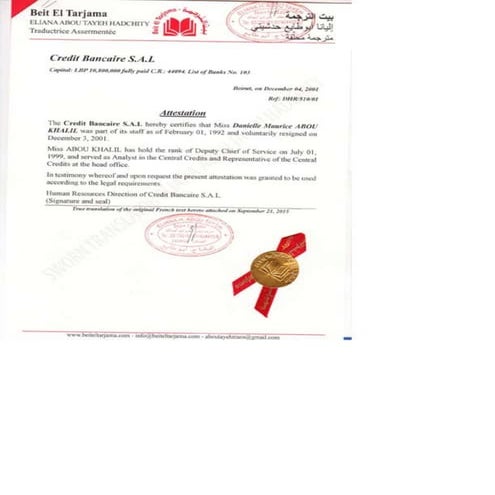 credit bank- attestation resized | PDF