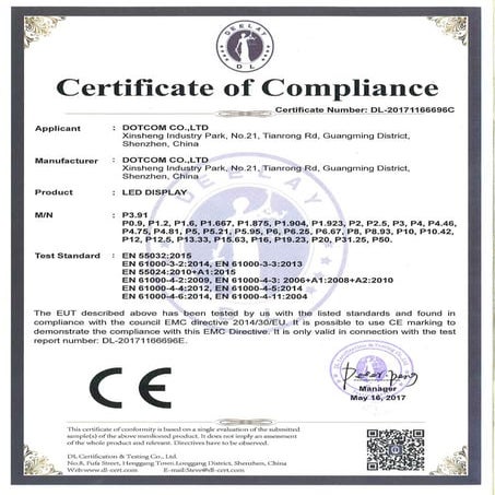 Ce certificate | PDF