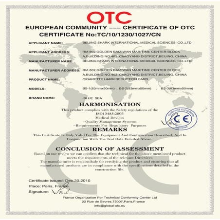 Ce cigarette harm reduction card | PDF