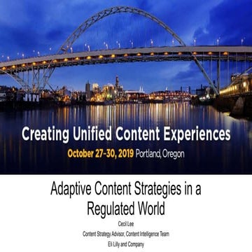 Adaptive Content strategies in a Regulated world | Cecil Lee and Noz ...