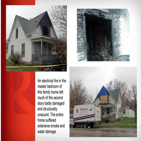 Home Fire Restoration Project: Before, During & After | PPTX