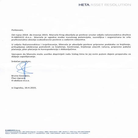 Letter of reccommendation H-abduco | PDF