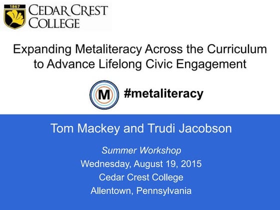 Tom Mackey, Professor of arts and media at Suny empire state college