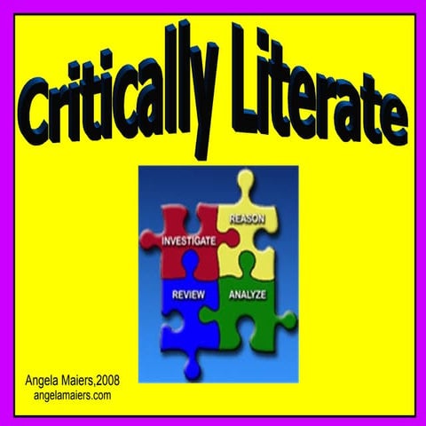 Critical Literacy | PPT