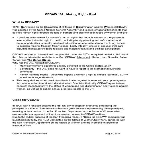 CEDAW_Presentation WOMENS RIGHT FOR .pptx