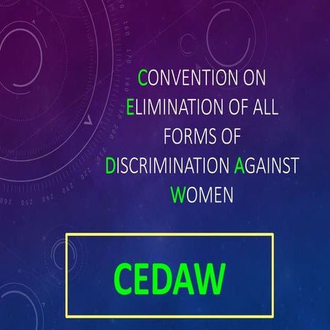 CEDAW | PPTX