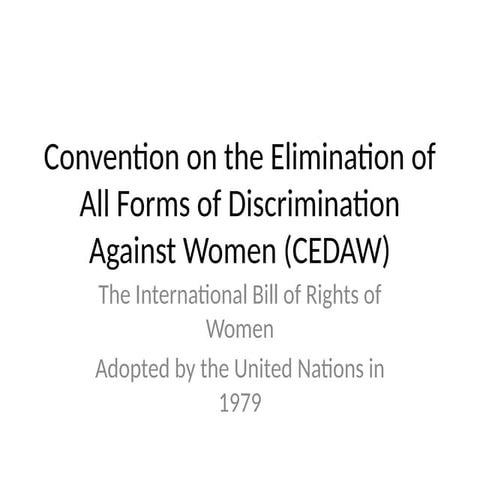 CEDAW_Presentation WOMENS RIGHT FOR .pptx
