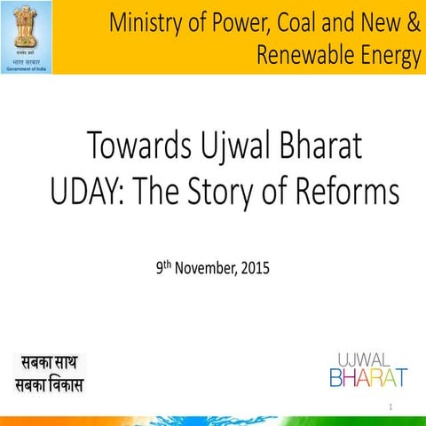 uday scheme | PDF | Power and Energy Industry | Industries