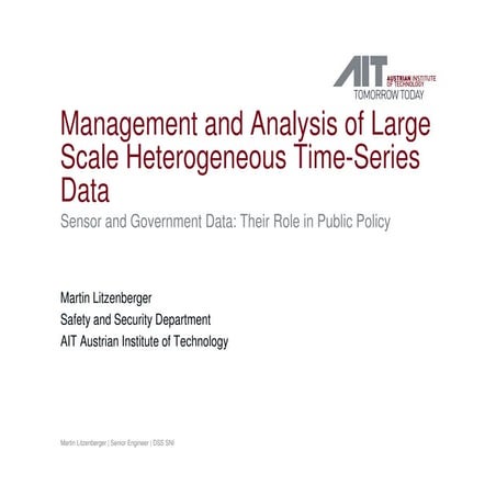 Management and Analysis of Large Scale Heterogeneous Time-Series Data | PDF