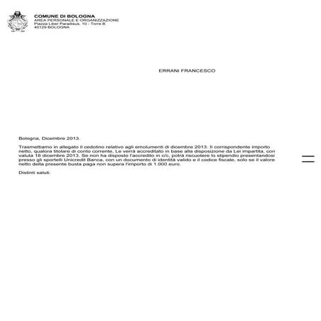 Cedolino 2013 10 | PDF