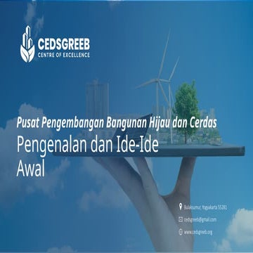 Paparan Direktur Cedsgreeb (Sentagi Sesotya Utami, Ph.D.) dalam Focus Group Discussion Cedsgreeb ...
